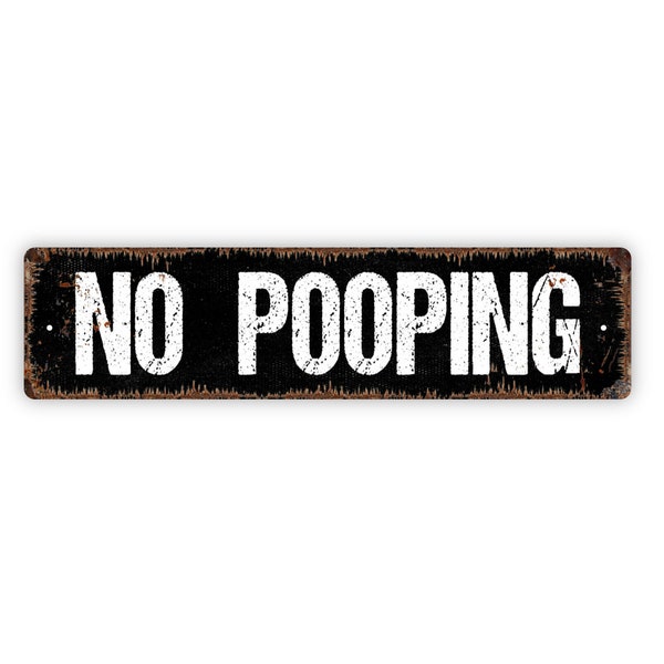 No Poop Sign - Etsy