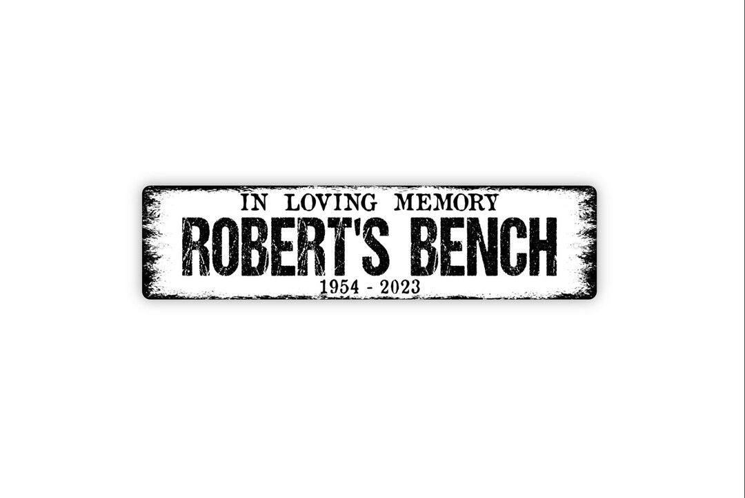 Personalized in Loving Memory Sign, Custom Memorial Metal Sign, Rustic ...