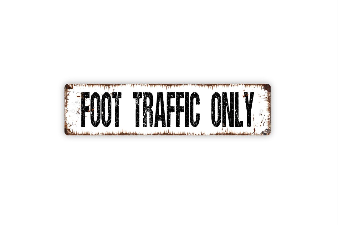 Foot Traffic Only Sign - Trail Marker Hiking Mountain Walking Path No ...