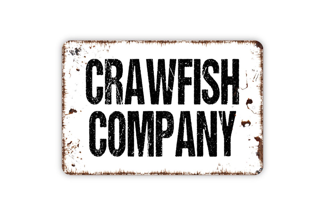 Crawfish Company Sign, Metal Sign, Farmhouse Contemporary Modern Wall ...