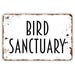 Bird Sanctuary Sign, Metal Sign, Farmhouse Contemporary Modern Wall ...