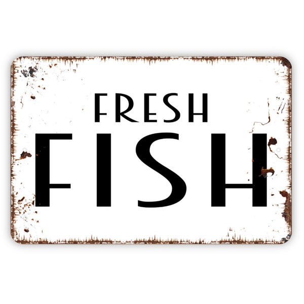 Fresh Fish Sign - Etsy