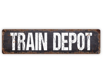 Train Depot Sign | Etsy