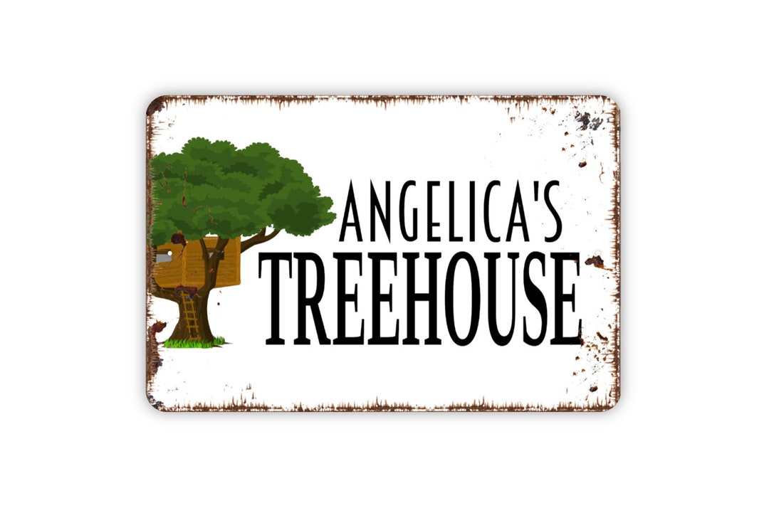 Personalized Treehouse Sign Custom Tree House Metal Wall Art - Etsy