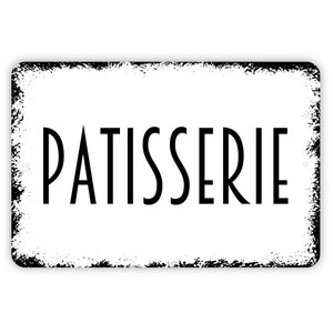 Patisserie Sign - Kitchen Metal Wall Art - Indoor or Outdoor - Etsy