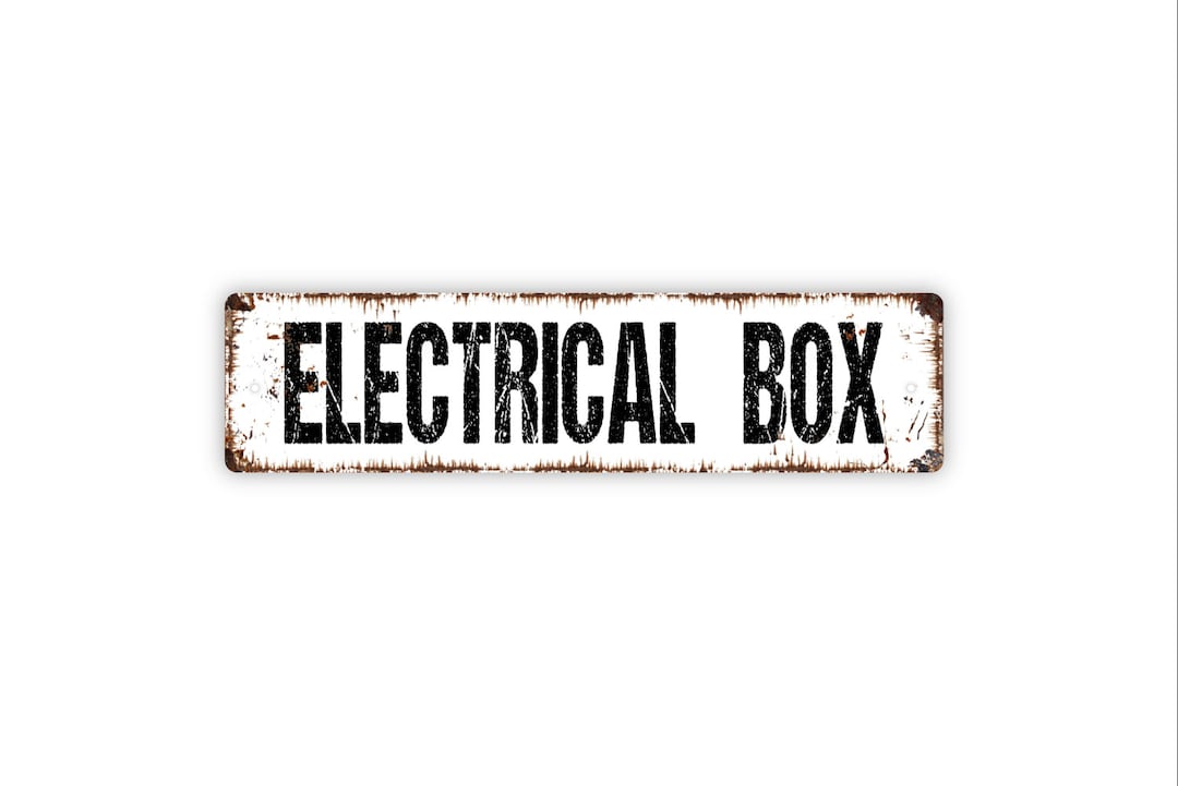 Electrical Box Sign Electric Panel Room Electricity Danger Warning High ...
