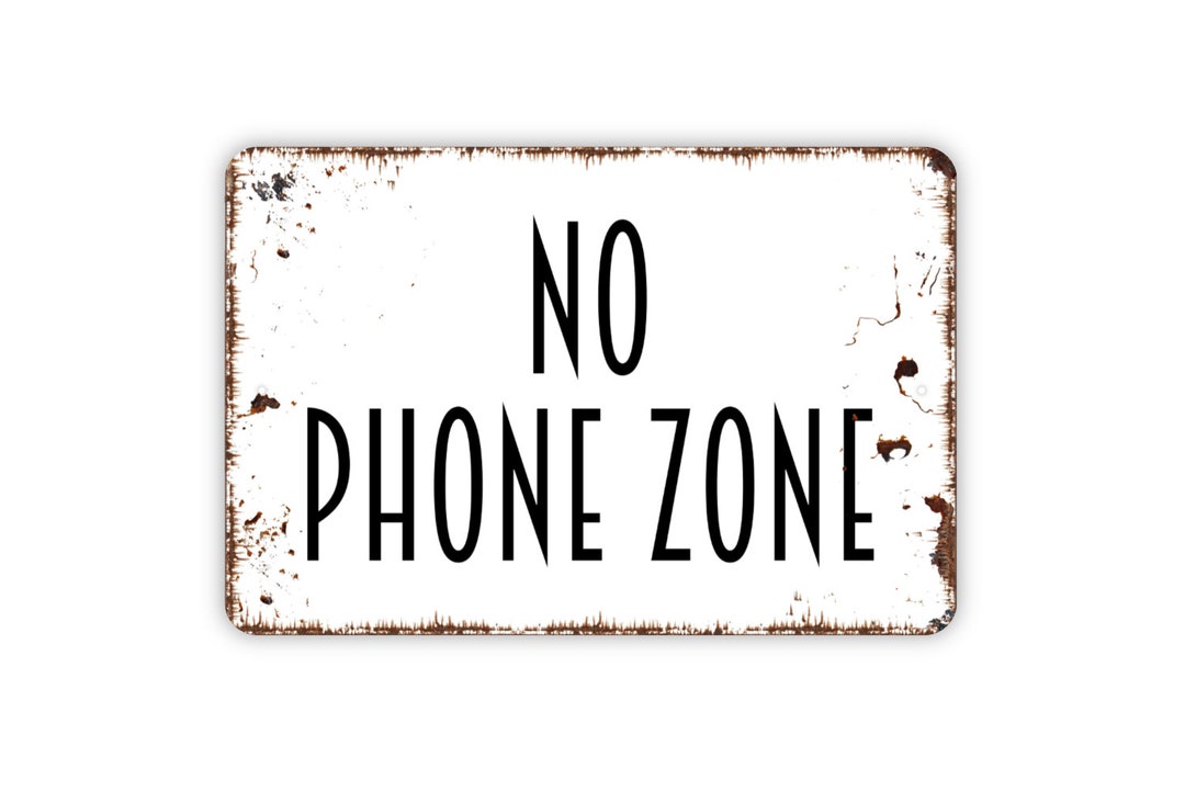 No Phone Zone Sign Metal Sign Farmhouse Contemporary Modern - Etsy