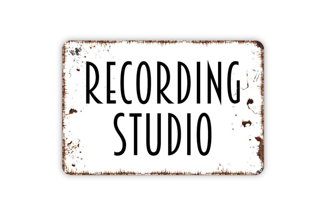 Recording Studio Sign | Music Producer Band DJ Wall Decor | Metal Sign ...