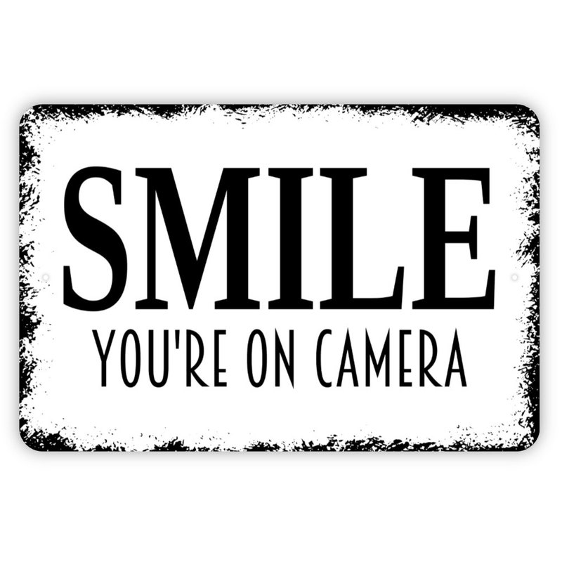 Smile, Your on Camera Sign - Etsy