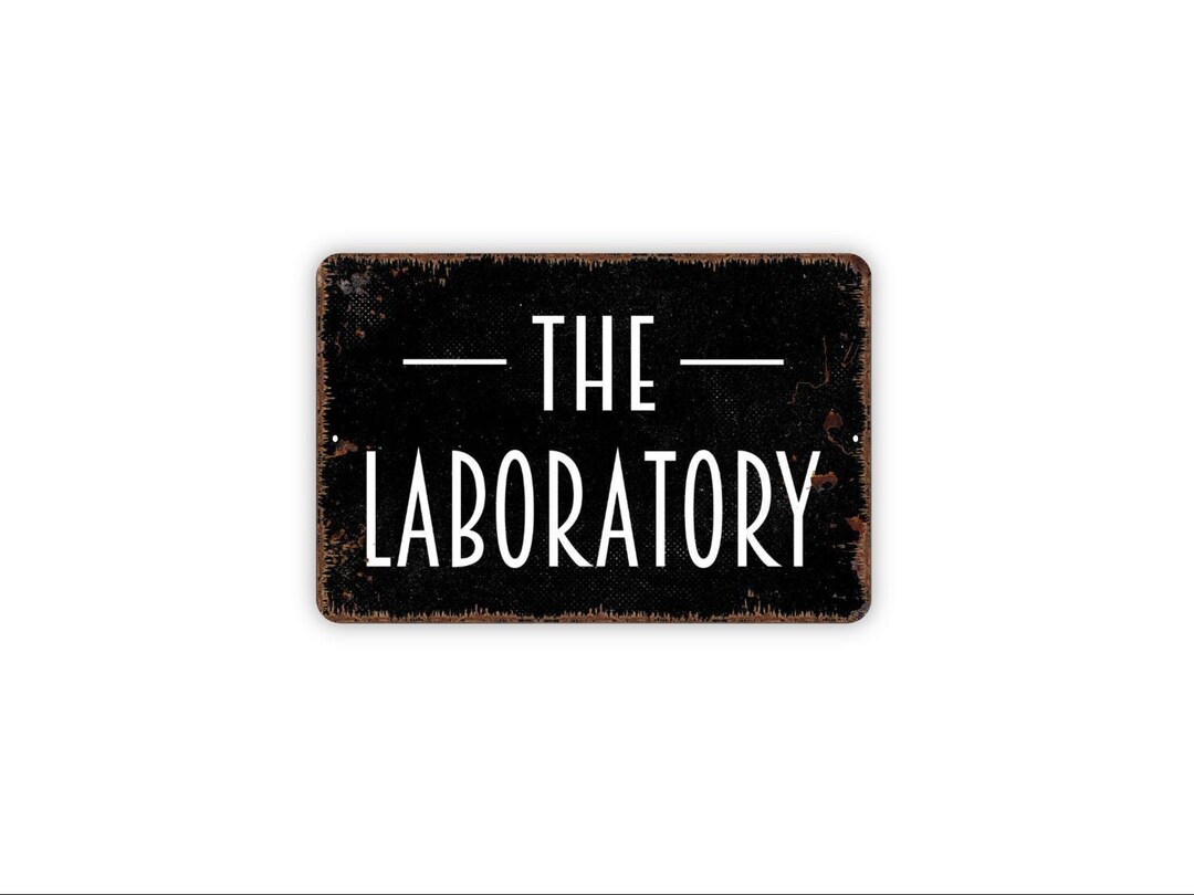 The Laboratory Sign | Science Room Wall Decor for Office Classroom Lab ...