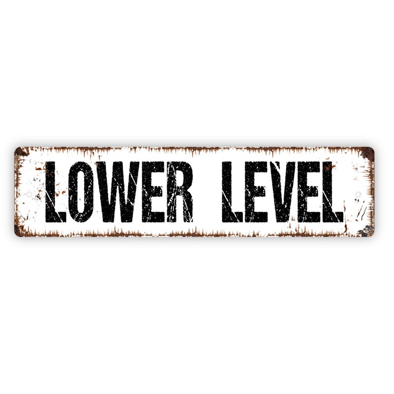 Lower Level Sign - Etsy