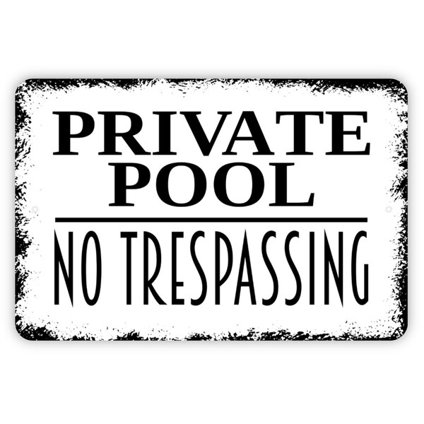 Pool Sign - Etsy