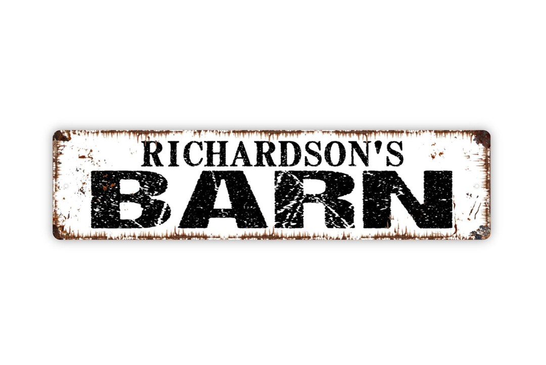 Personalized Barn Sign - Farm Farmhouse Ranch Cattle Horses Tack Room ...
