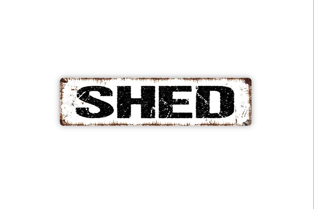 Shed Sign | Rustic Farmhouse Garden Shed Wall Decor | Outdoor Storage ...