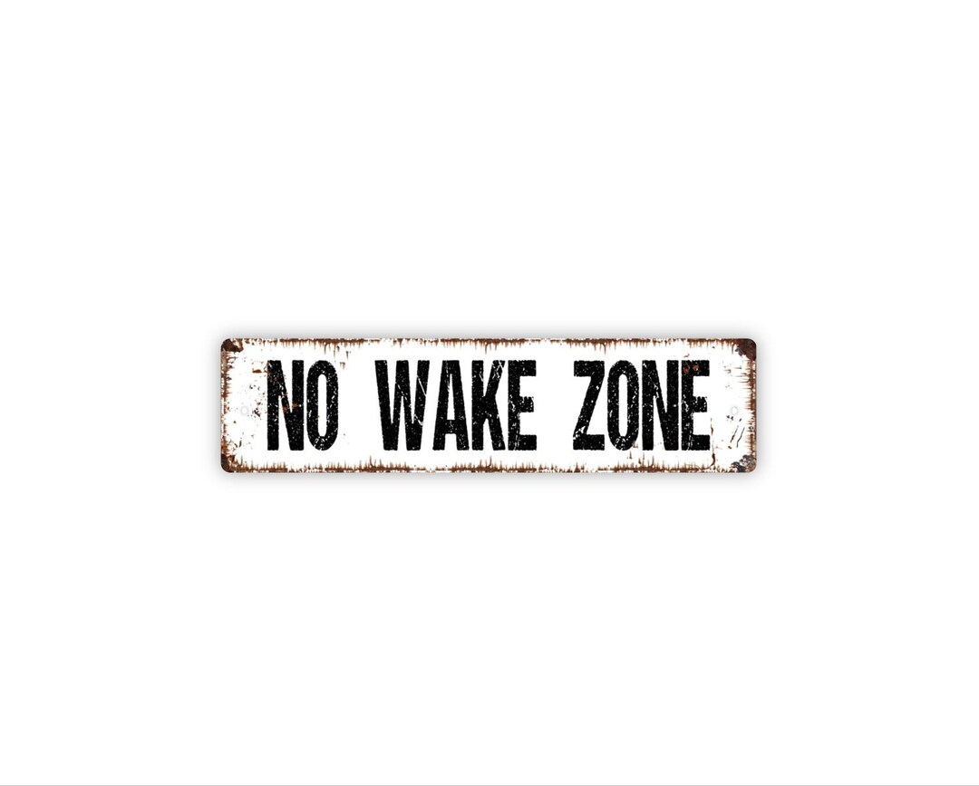 No Wake Zone Sign | Lake House Wall Decor | Metal Sign | Dock or ...