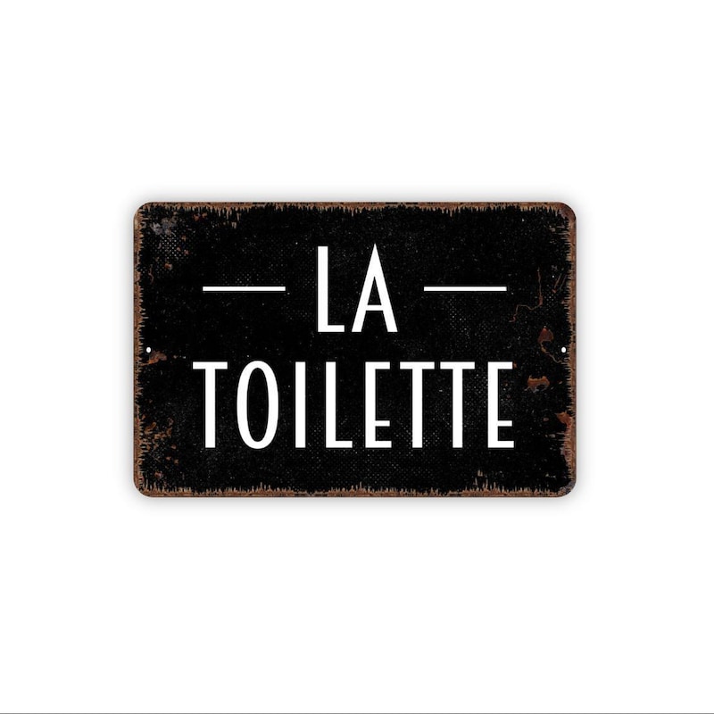 French Toilette Sign - Etsy