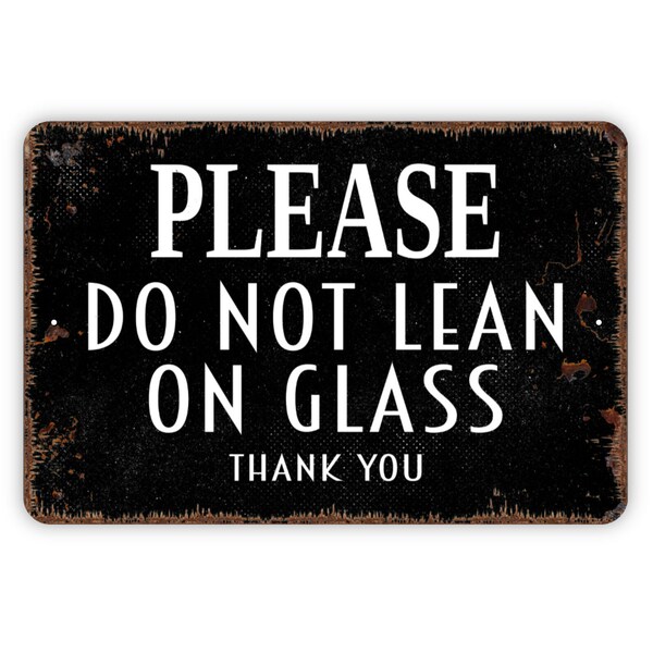 Do Not Lean Sign - Etsy