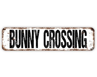 Bunny Crossing Sign | Etsy
