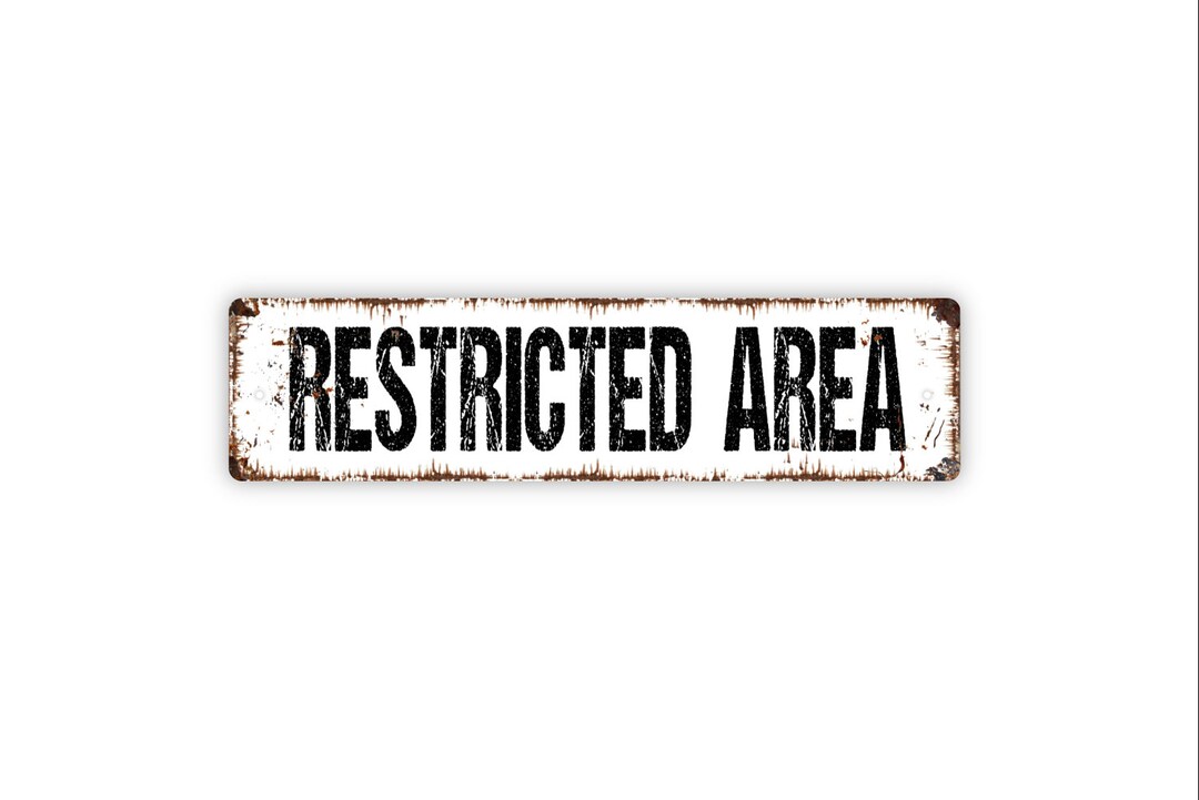 Restricted Area Sign - No Entry Private Property No Access No ...