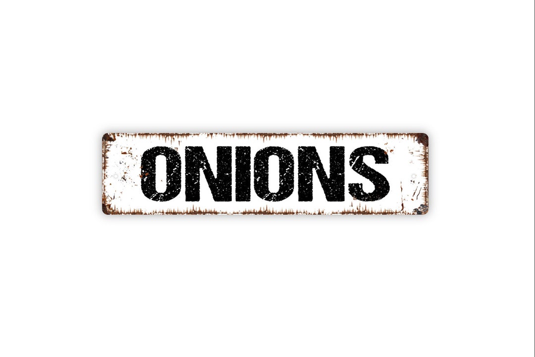 Onions Sign - Vegetables Garden Marker Produce Farmers Market Rustic ...