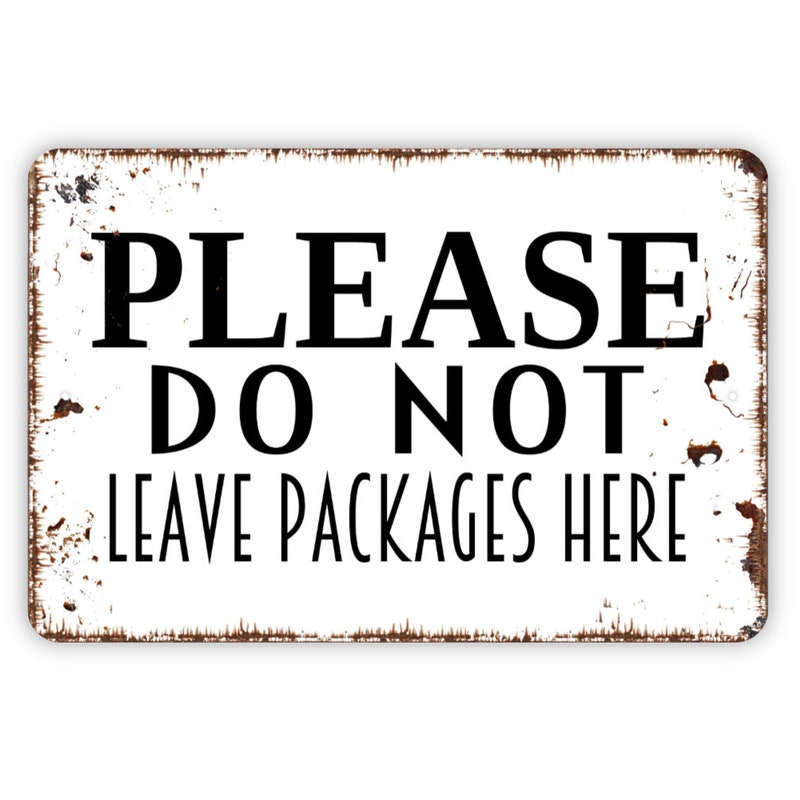 Do Not Leave Packages Here Sign - Etsy