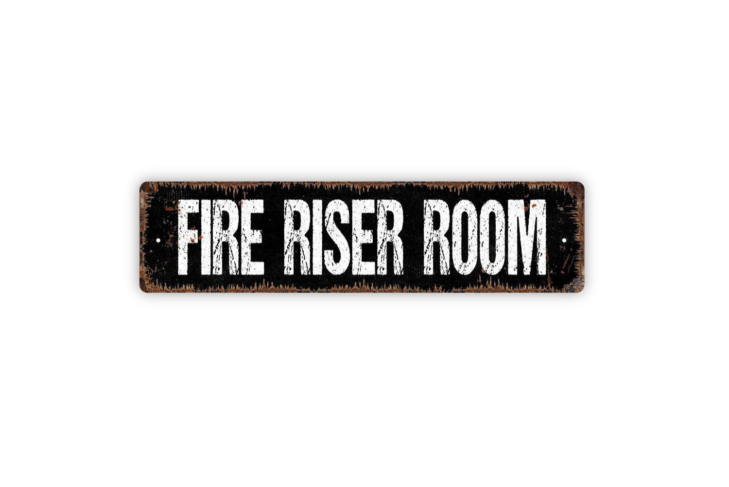 Fire Riser Room Sign - Emergency Fire Alarm Extinguisher Vinyl Sticker ...