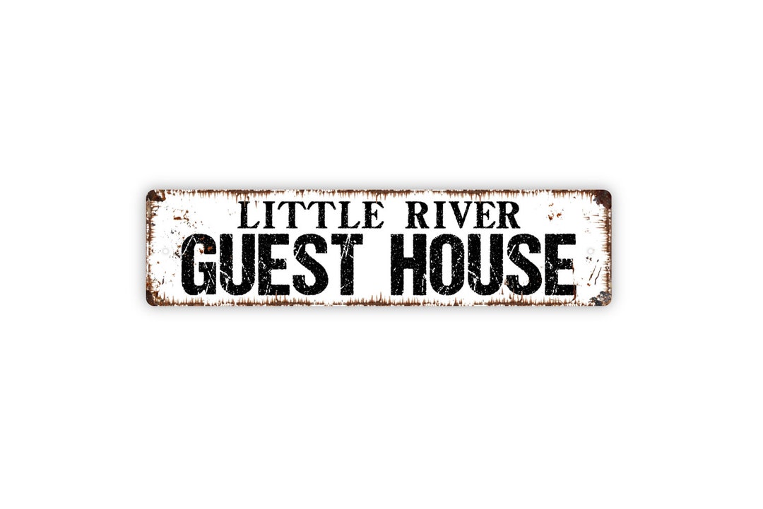 Personalized Guest House Sign - Guest Quarters Vacation Rental Rustic ...