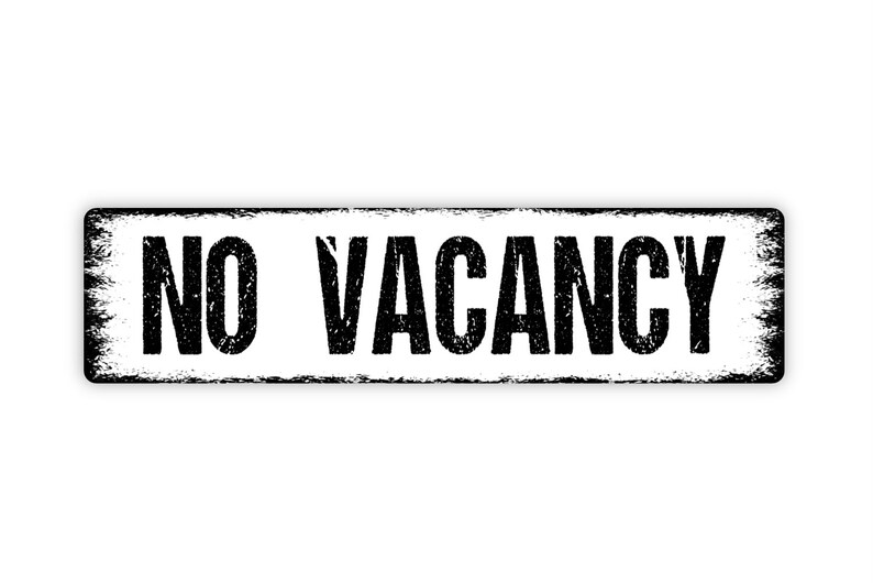No Vacancy Metal Sign Hotel Motel Bed and Breakfast Stay - Etsy