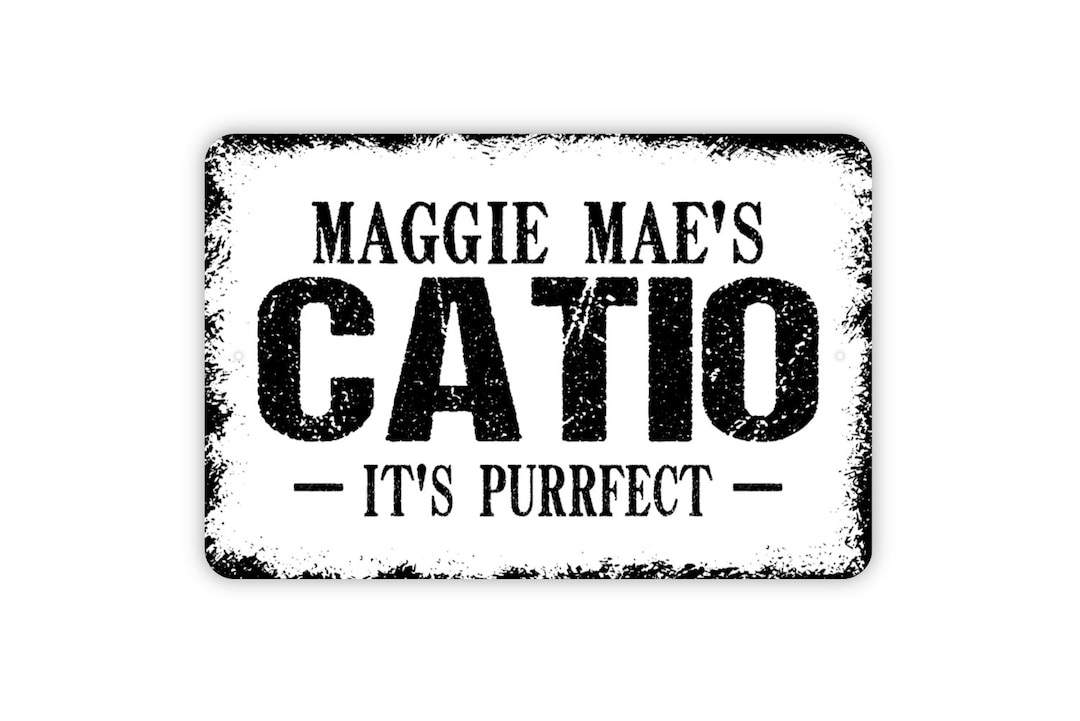 Personalized Catio Sign - Custom Cat Metal Wall Art - Etsy