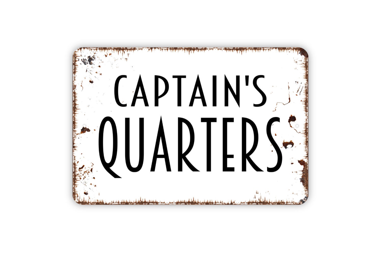 Captain's Quarters Sign Metal Sign Farmhouse - Etsy