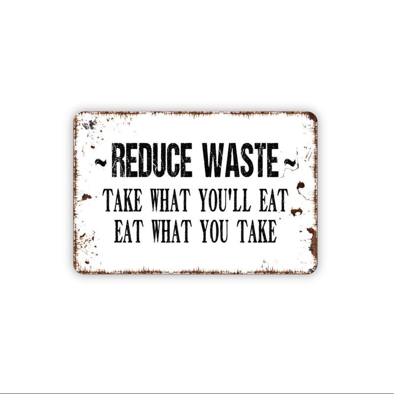 Food Waste Sign - Etsy