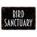 Bird Sanctuary Sign, Metal Sign, Farmhouse Contemporary Modern Wall ...