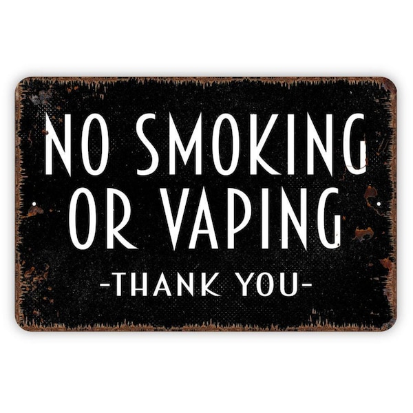 No Vaping Poster - Etsy