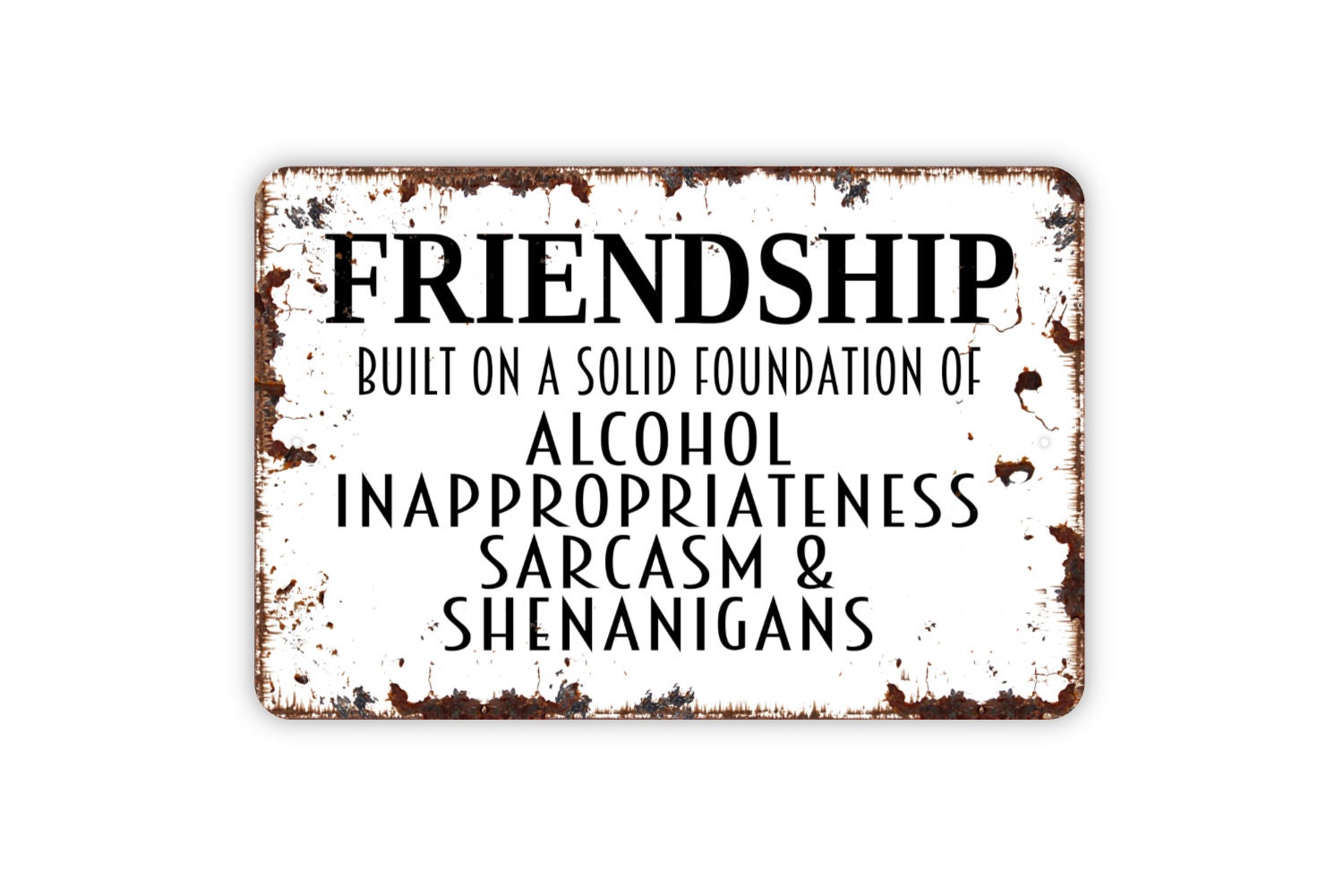 Friendship Built on Solid Foundation of Alcohol | Etsy