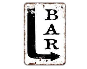 Bar Sign With Arrow - Etsy