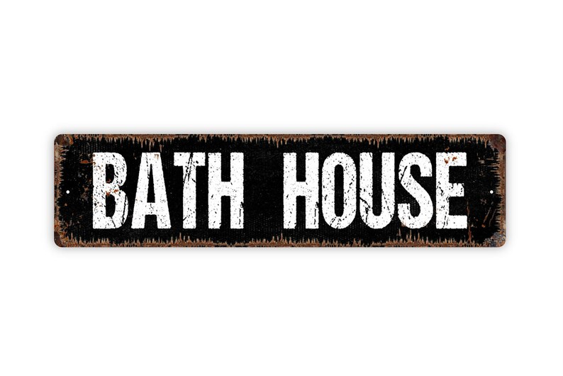 Bath House Sign Restroom Bathroom Guest Bath Shower Tub Wash - Etsy