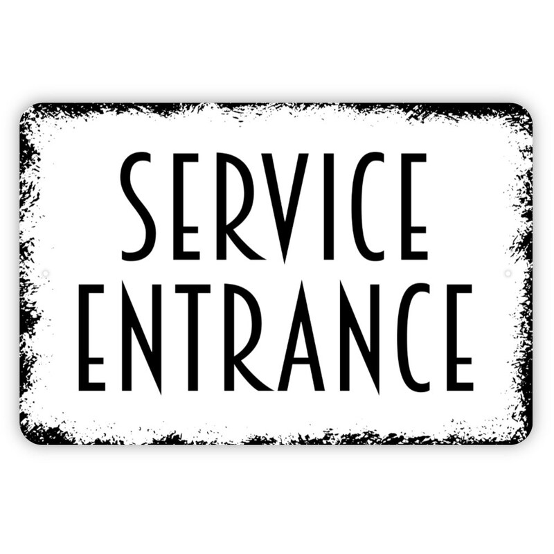 Service Entrance Sign - Etsy