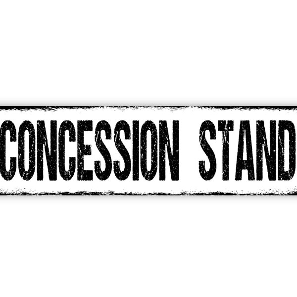 Concession Stand Sign - Etsy