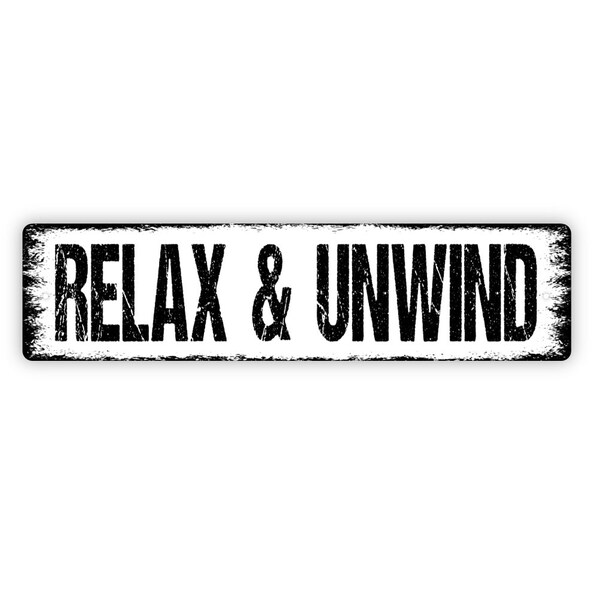 Relax Sign - Etsy