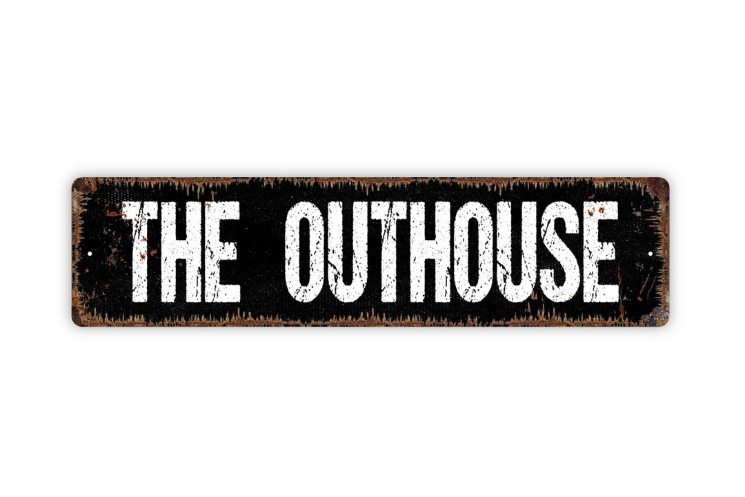 The Outhouse Sign Restroom Bathroom Toilet Rustic Street - Etsy