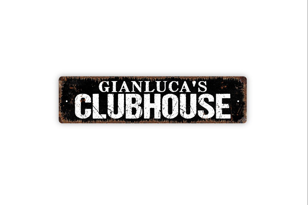 Personalized Clubhouse Sign - Kids Treehouse Fort Man Cave She Shed ...