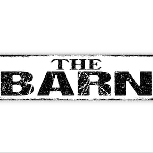 The Barn Sign - Rustic Metal Street Sign or Door Name Plate Plaque - Etsy
