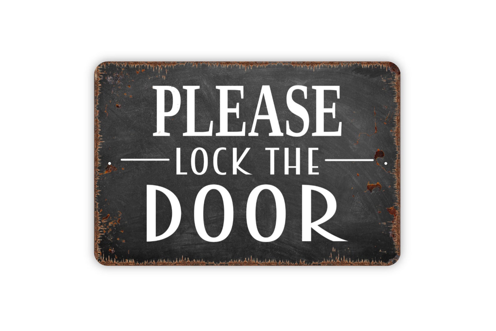 Please Lock the Door Sign Keep the Door Locked Metal Sign - Etsy