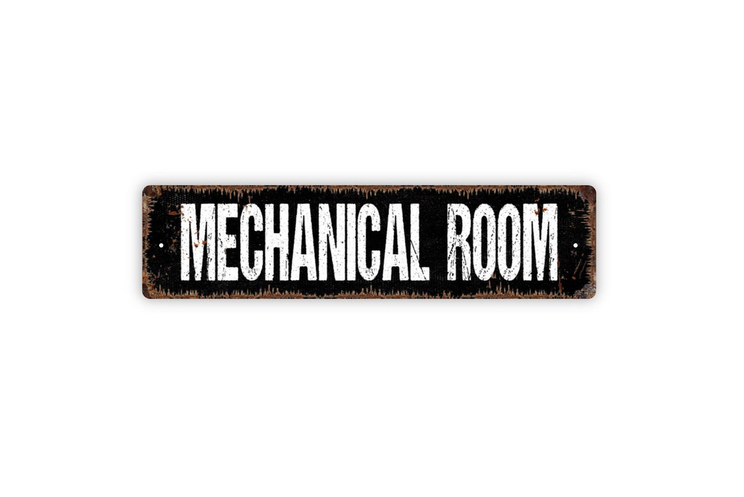 Mechanical Room Sign - Utilities Electric Room Electricity Danger ...