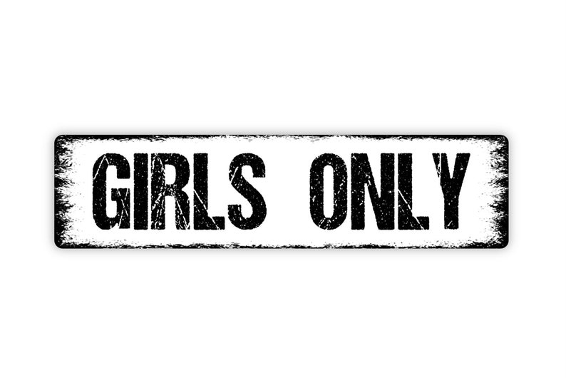 Girls Only Sign Bedroom Clubhouse Play Room Rustic Street - Etsy