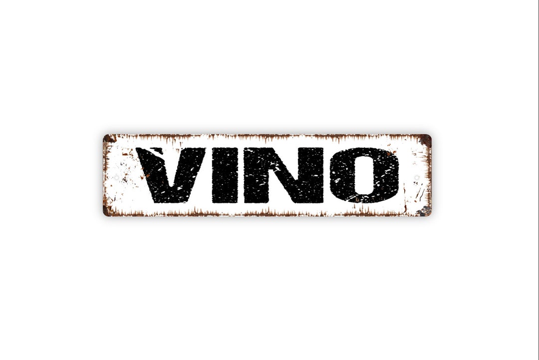 Vino Sign - Wine Cellar Kitchen Pantry Winery Vineyard Rustic Street ...