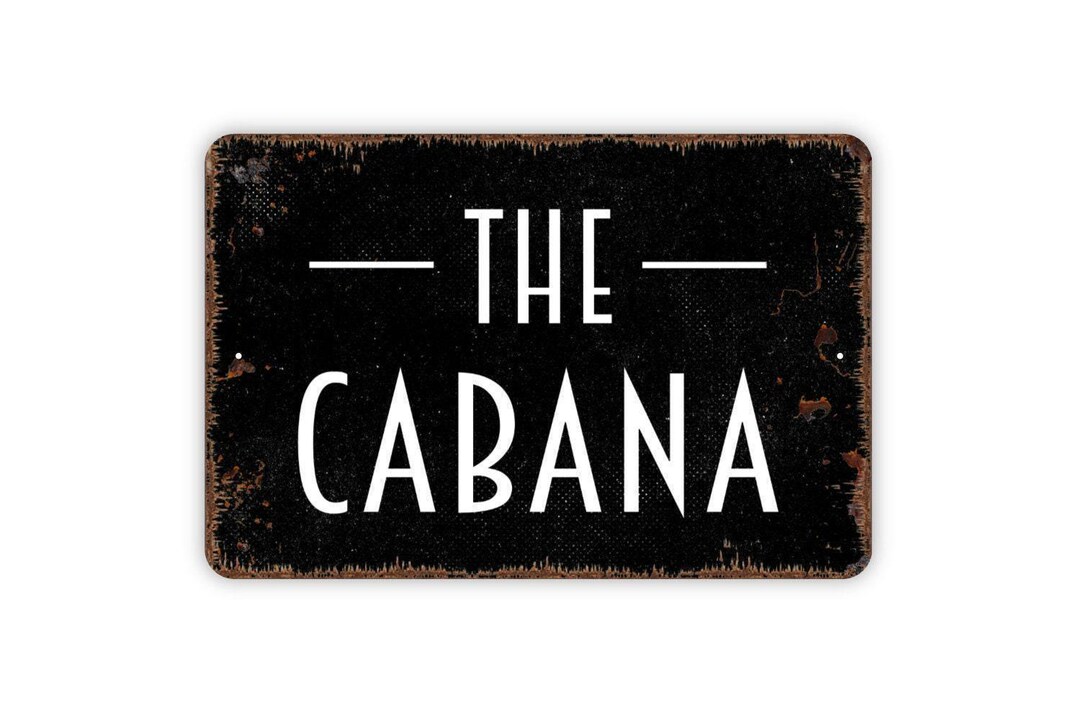 The Cabana Sign – Coastal Beach House Wall Decor – Poolside or Patio ...