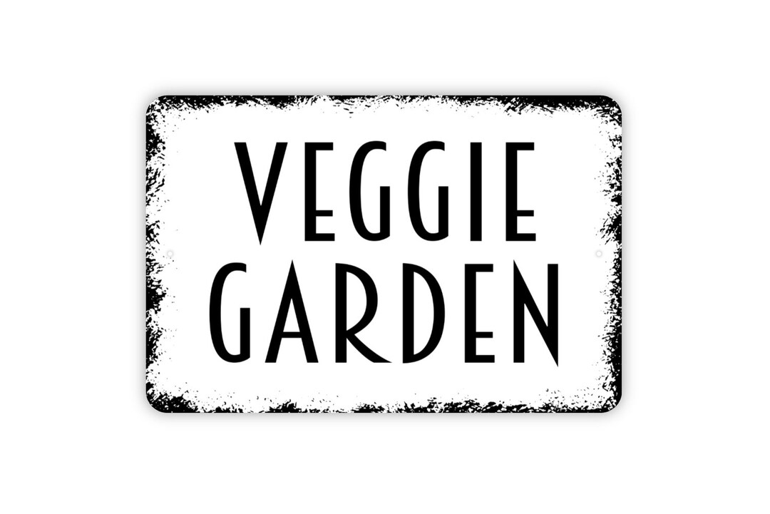 Veggie Garden Sign - Metal Garden Indoor or Outdoor Wall Art - Etsy