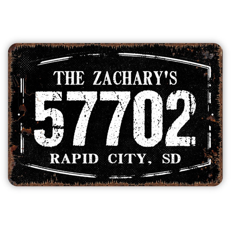 Zip Code Signs - Etsy