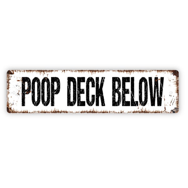 Poop Deck Sign - Etsy